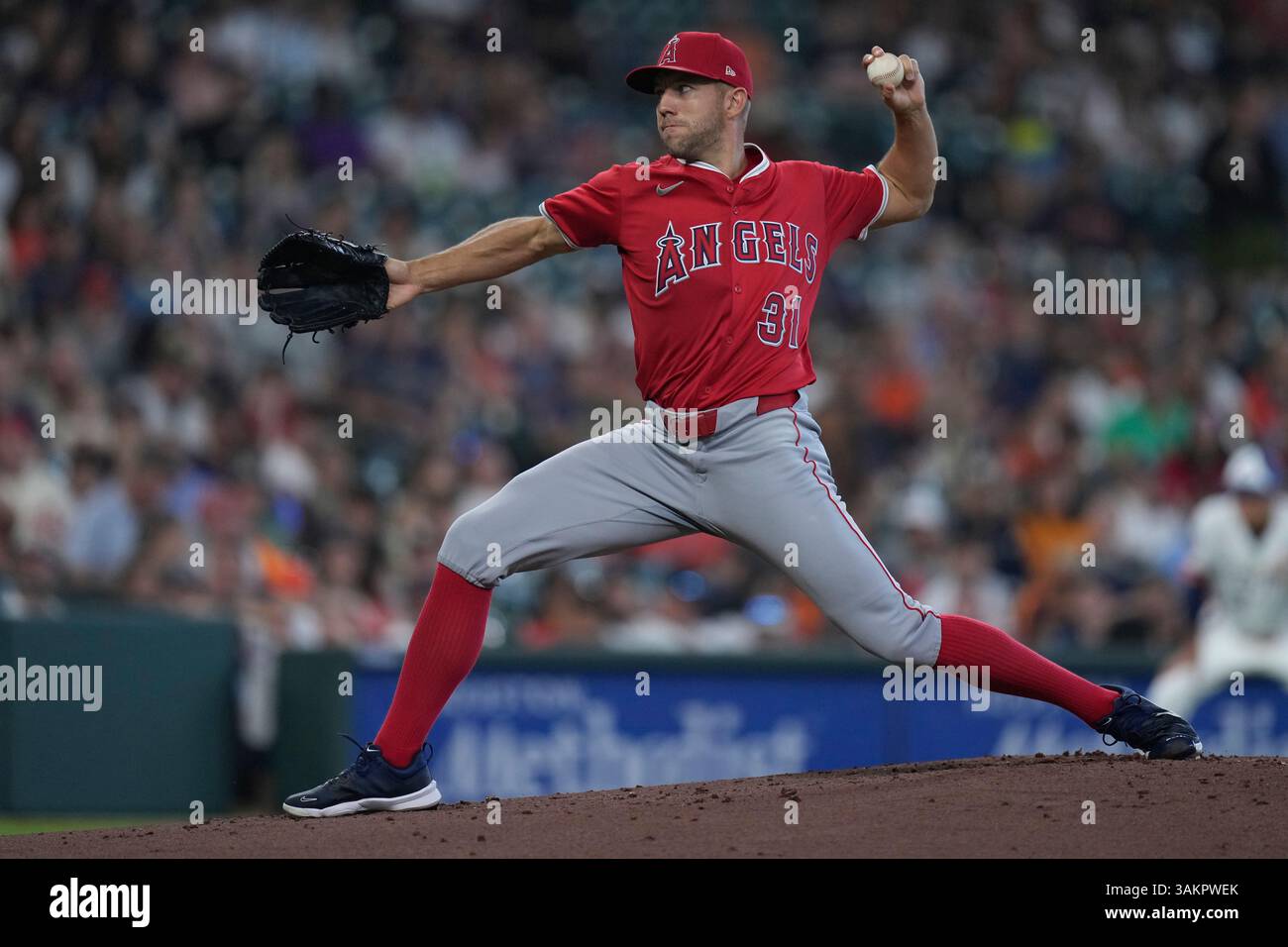 Los Angeles Angels starting pitcher Tyler Anderson (31) delivers during ...