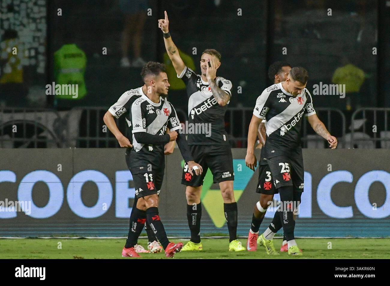 Rio de Janeiro, Brazil. 12th Apr, 2025. Pablo Vegetti of Vasco da Gama ...