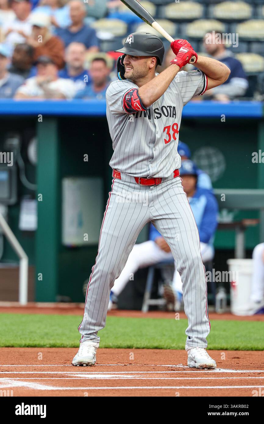 April 9 2025 Minnesota Twins Designated Hitter Matt Wallner 38 Bats