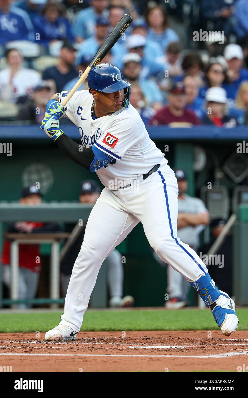 Kansas City, MO, USA. 9th Apr, 2025. Kansas City Royals catcher ...