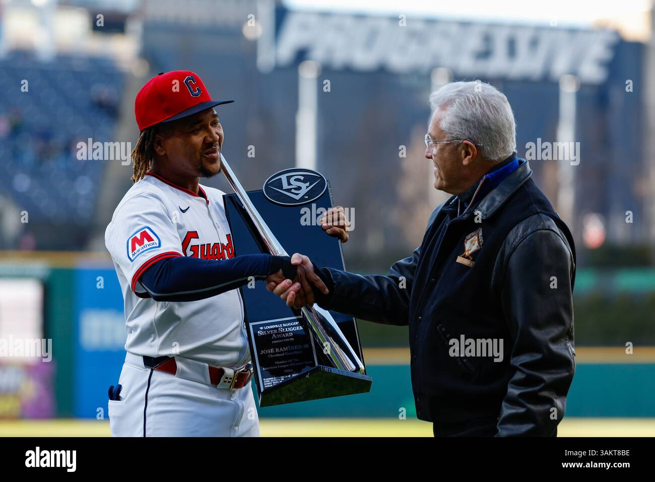 April 12, 2025: Cleveland Guardians third base JosÃ© RamÃ­rez (11) is ...