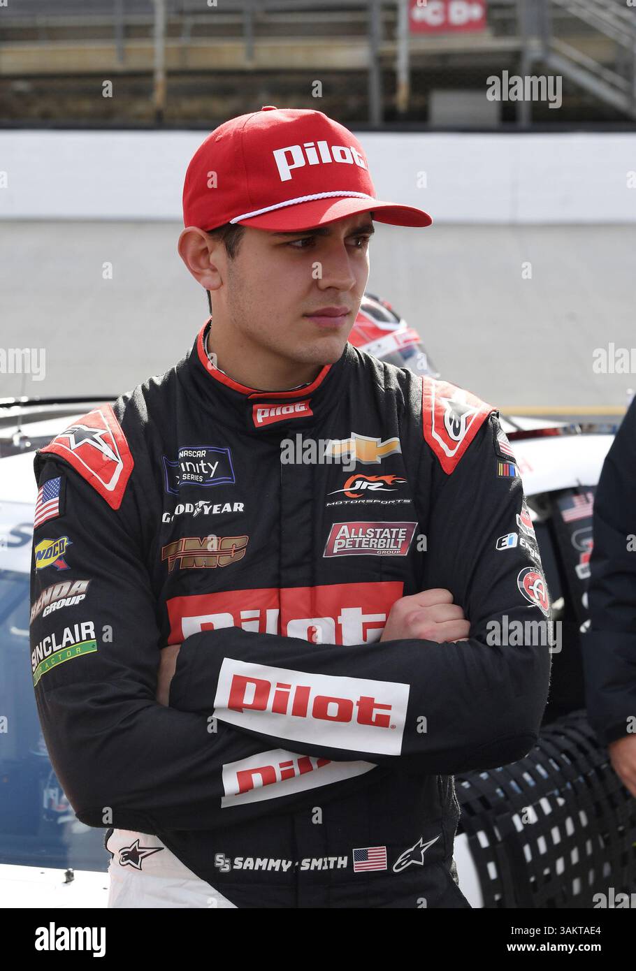 BRISTOL, TN - APRIL 12: Sammy Smith (#8 JR Motorsports Pilot Chevrolet ...
