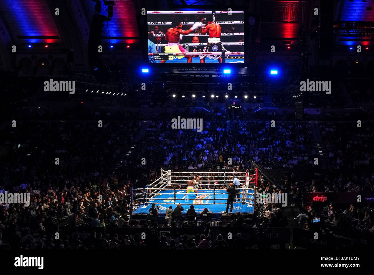 April 12, 2025, Atlantic City, New Jersey, USA: Action between super ...