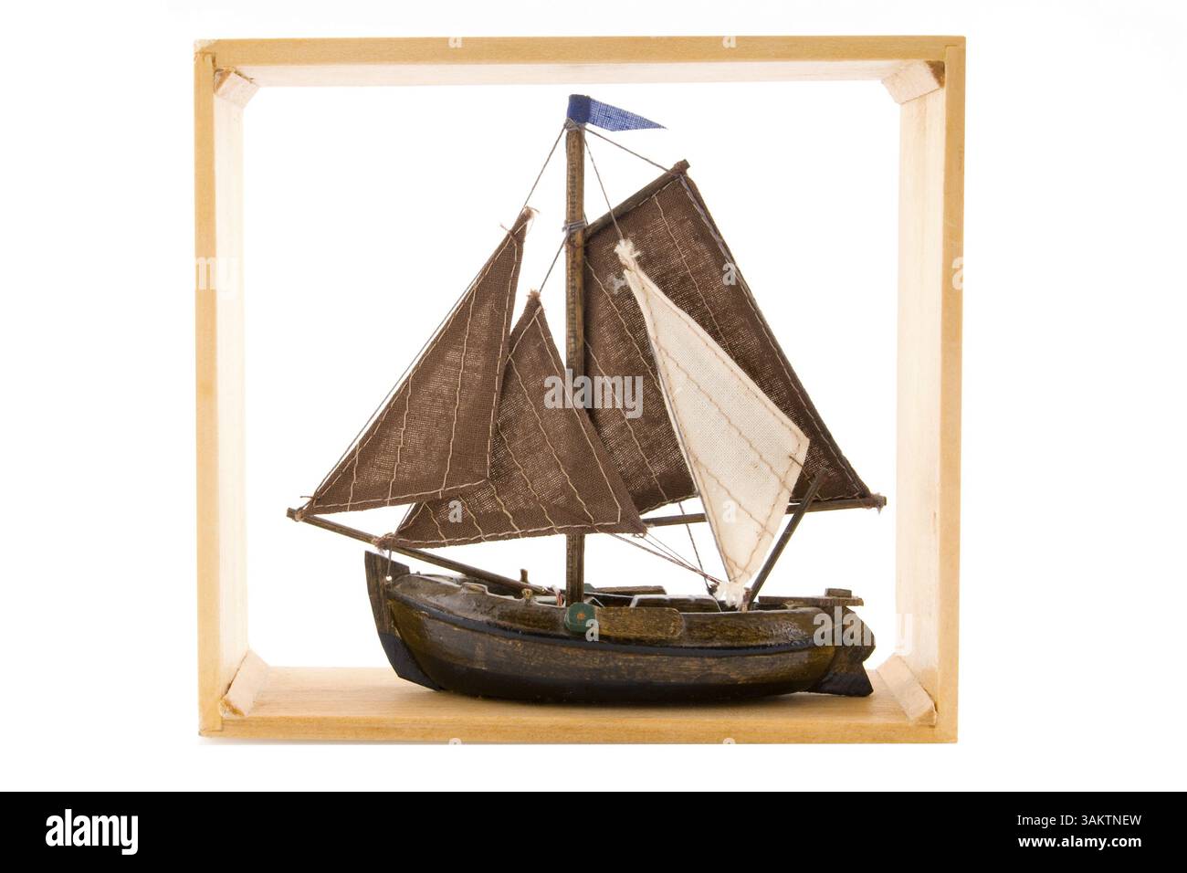 One sailing boat in Cut Out Stock Images & Pictures - Alamy