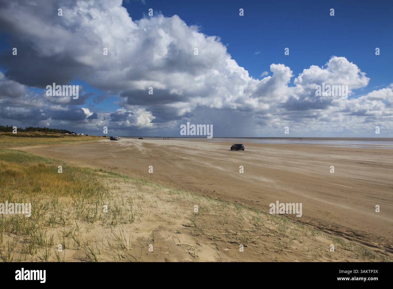 On the amazing Sonderstrand beach on the Romo peninsula, Jutland ...