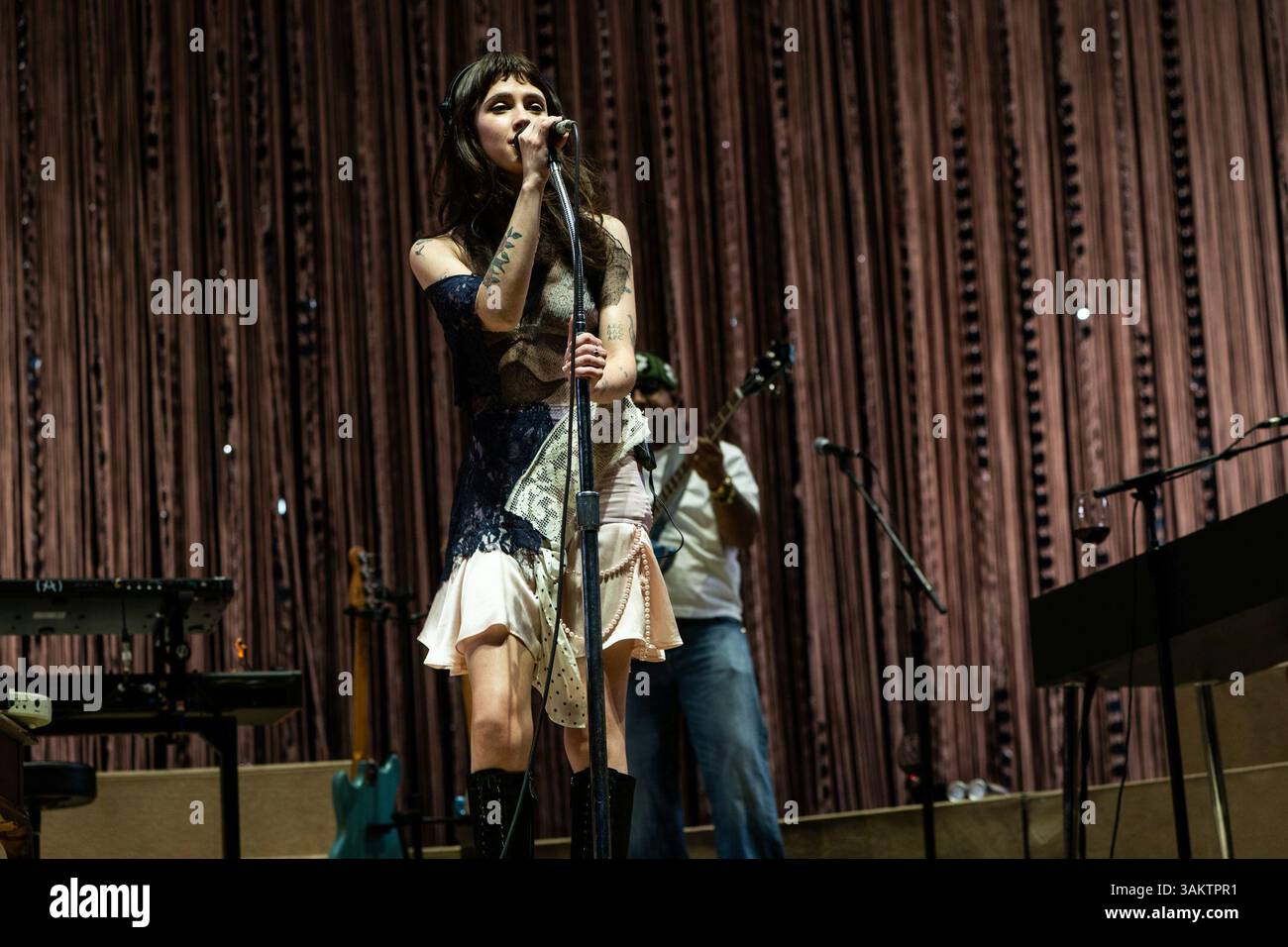 Clairo performs during the first weekend of the Coachella Valley Music ...