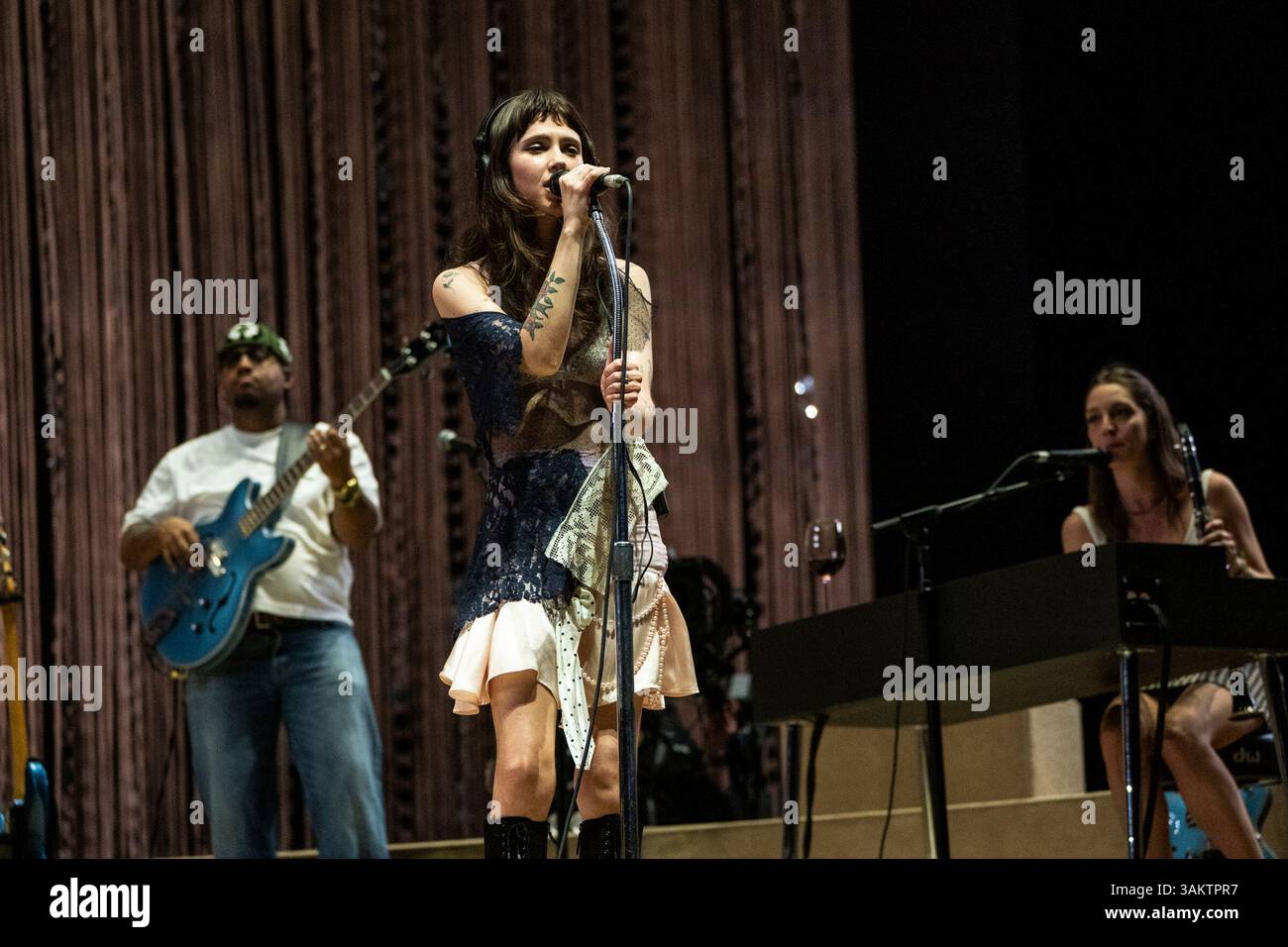 Clairo performs during the first weekend of the Coachella Valley Music ...