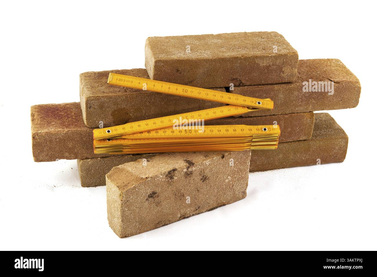 White brick wall bright Cut Out Stock Images & Pictures - Alamy