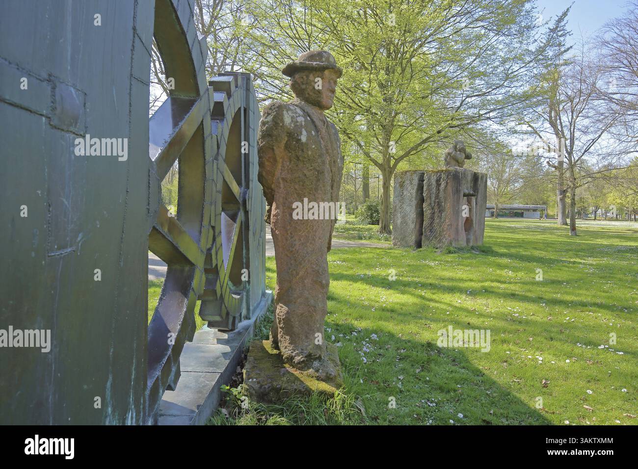 Sculpture Industrial Development by Volker Krebs 1995, modern art ...