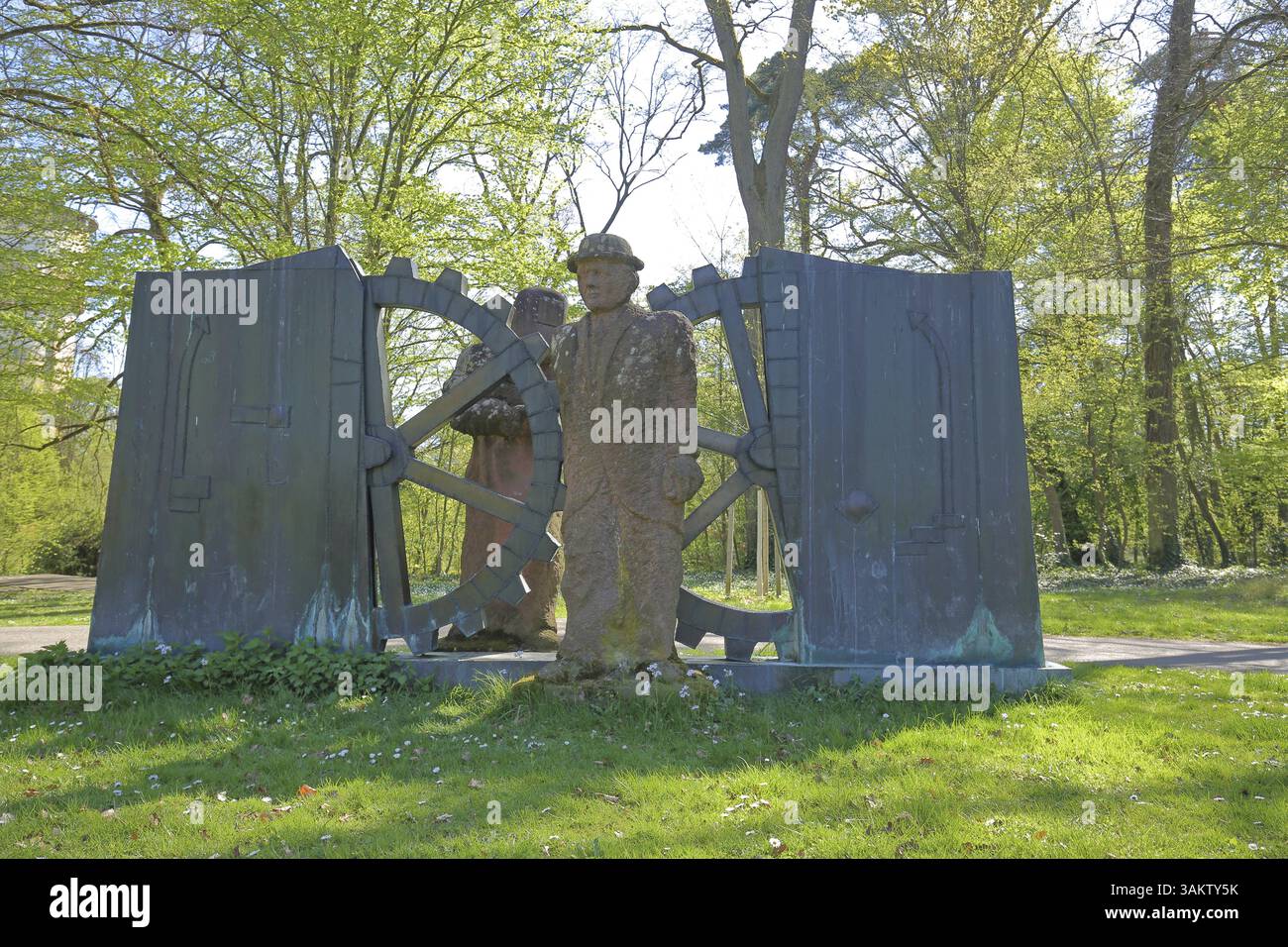 Sculpture Industrial Development by Volker Krebs 1995, modern art ...