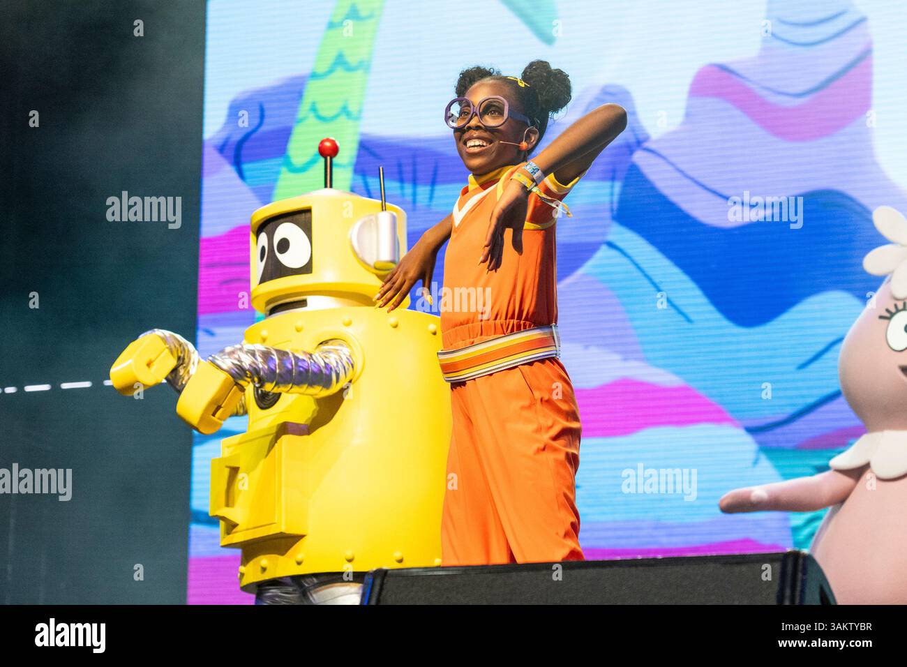 Kammy Kam of Yo Gabba Gabba! performs during the first weekend of the ...