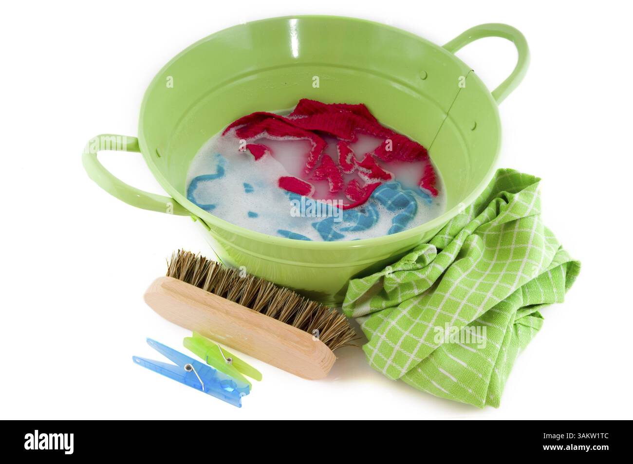 Washing the laundry manual Stock Photo - Alamy