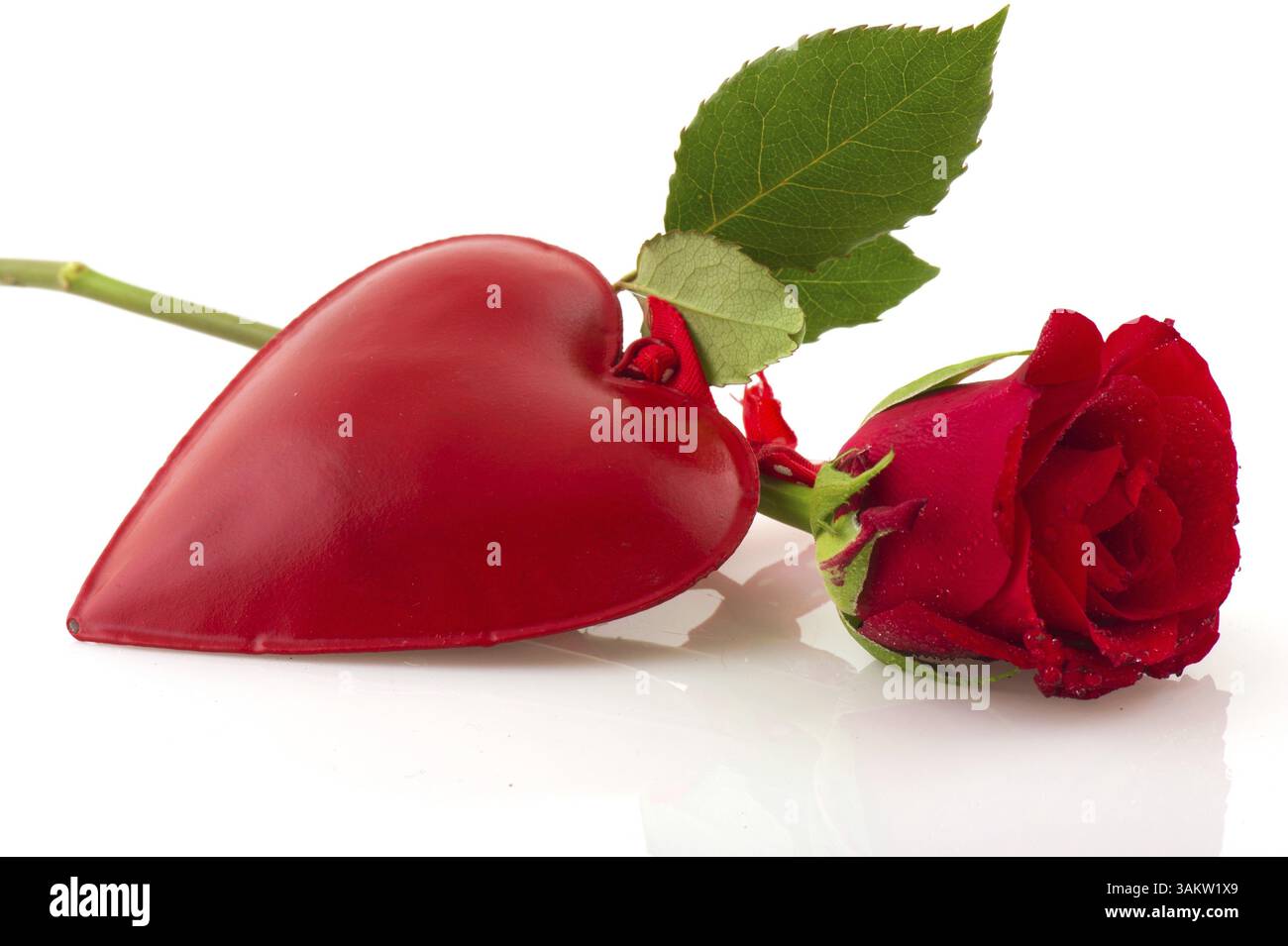 Heart rose theme love Cut Out Stock Images & Pictures - Alamy