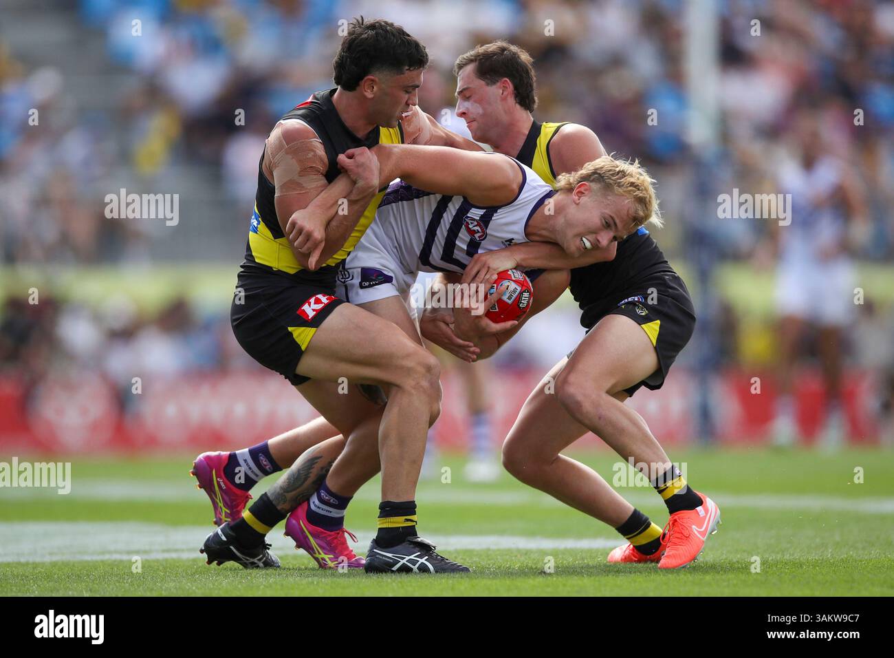 Barossa Valley, Australia. 13th Apr, 2025. Karl Worner of the Dockers ...