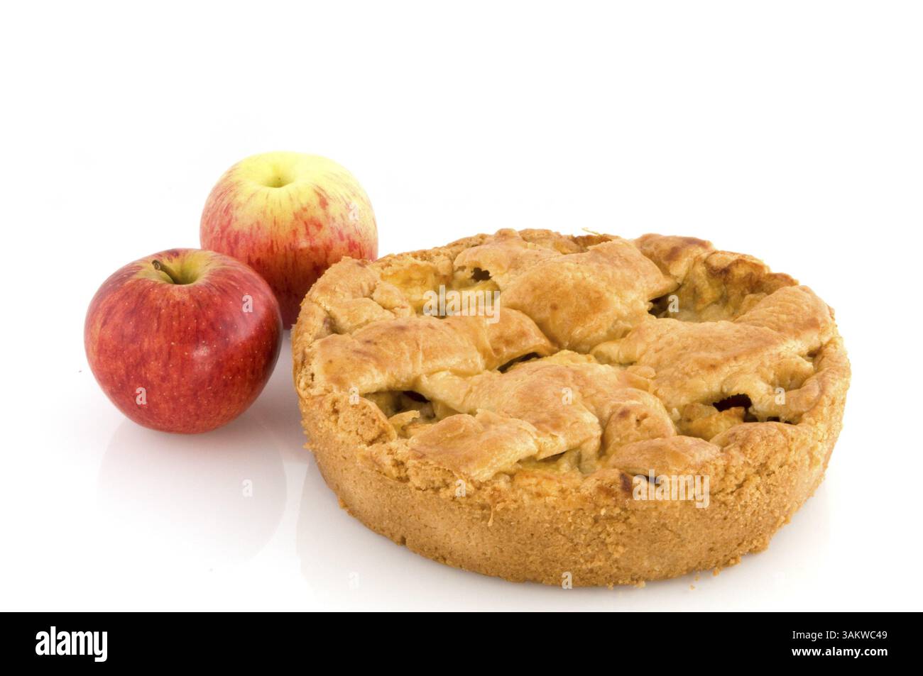 Fancy apple pie with apples Stock Photo - Alamy