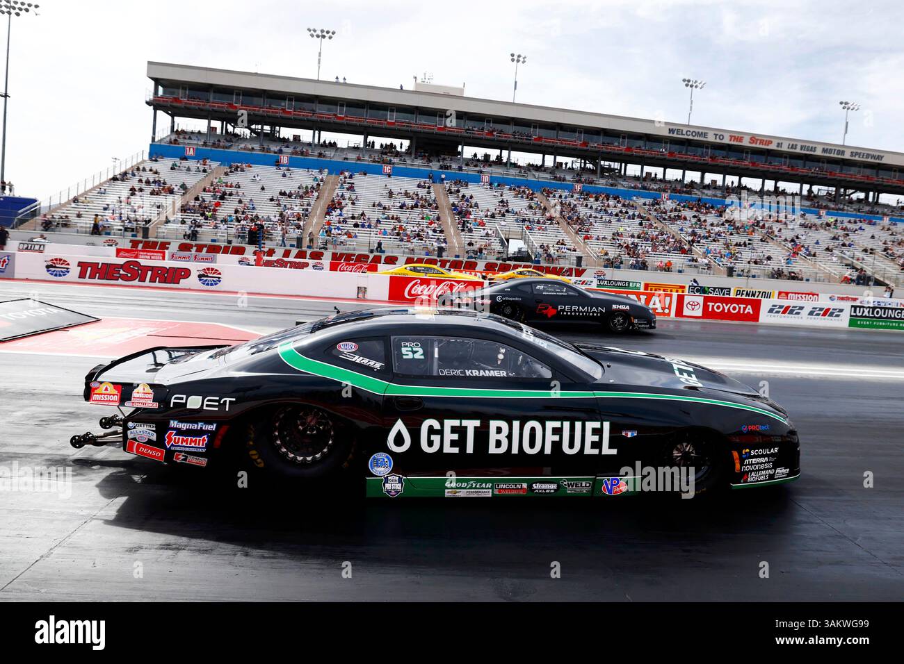 LAS VEGAS, NV - APRIL 12: Deric Kramer (52 PRO, near lane) Chevrolet ...