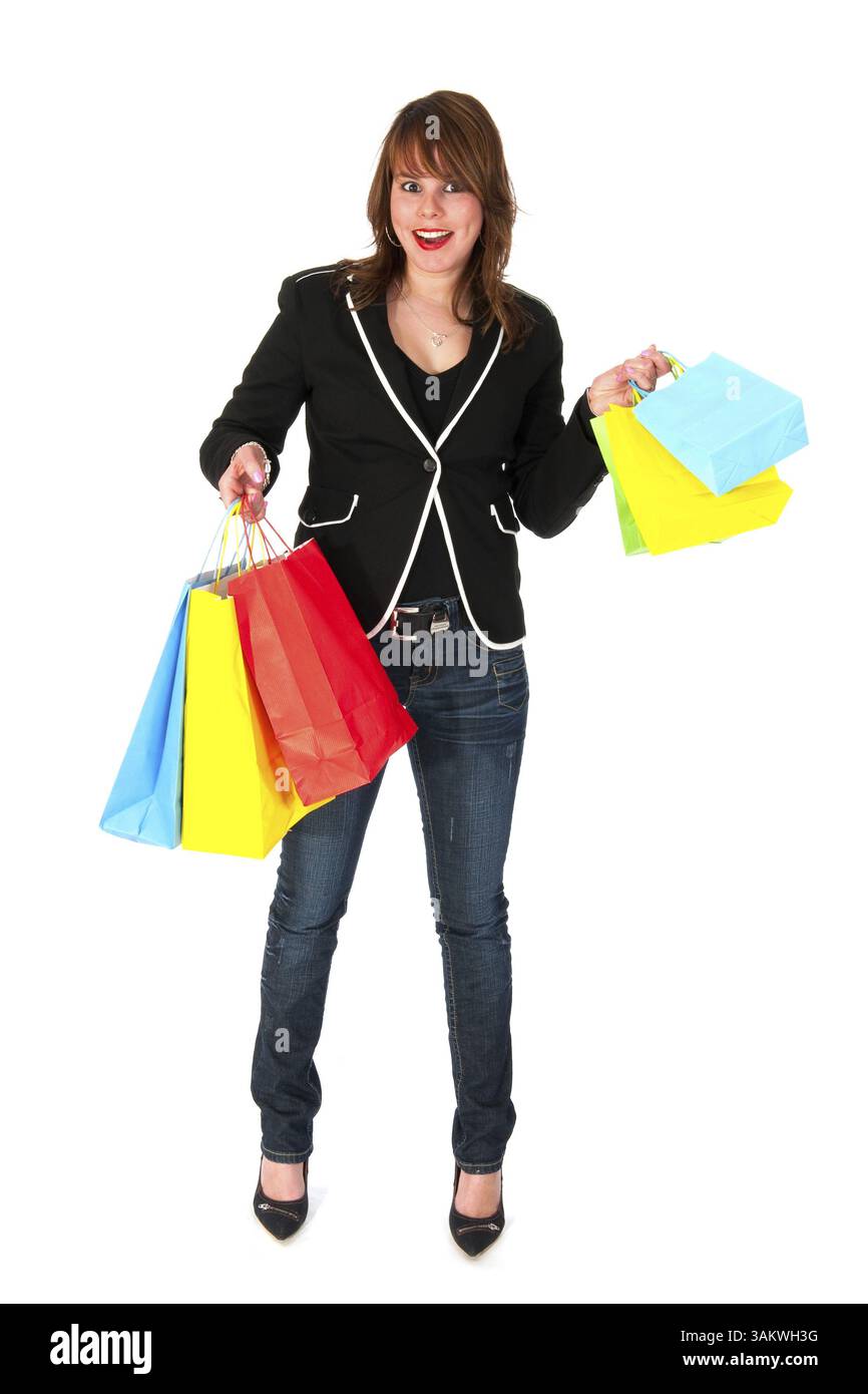 Fashionable girl colorful Cut Out Stock Images & Pictures - Alamy