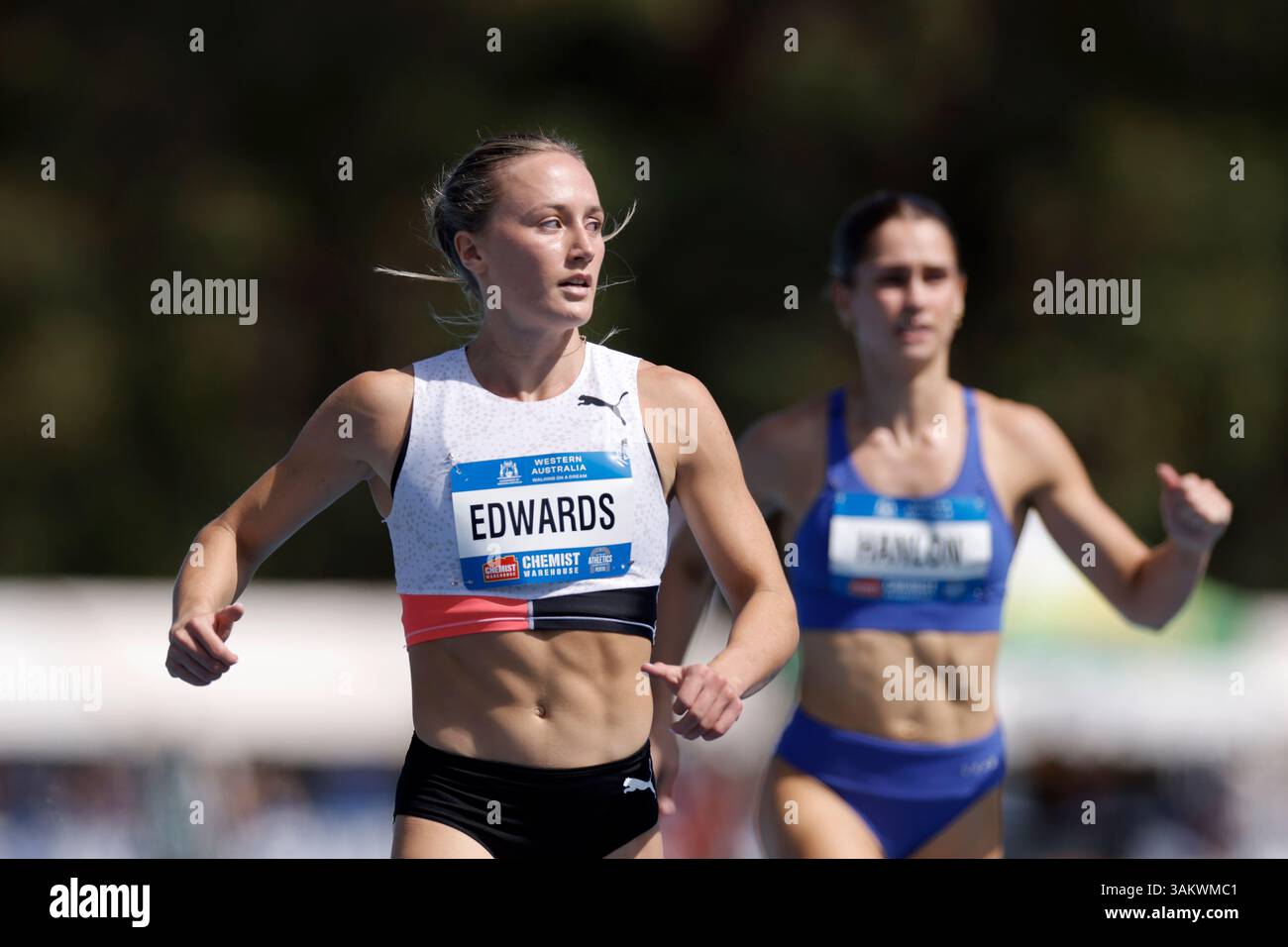 Perth, Australia. 13th Apr, 2025. Kristie Edwards of New South Wales ...