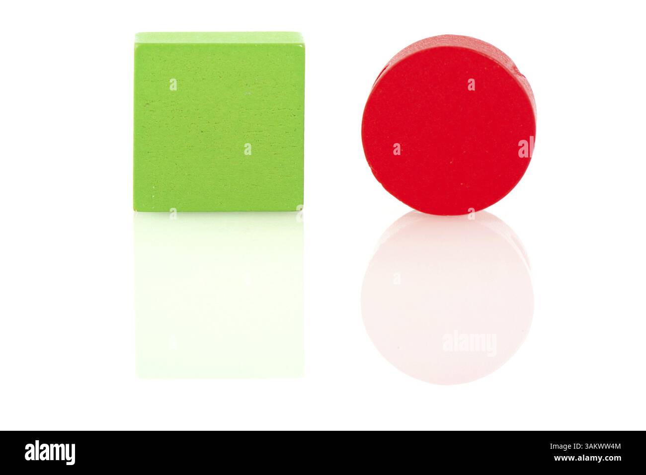 Square and round shapes isolated over white Stock Photo - Alamy