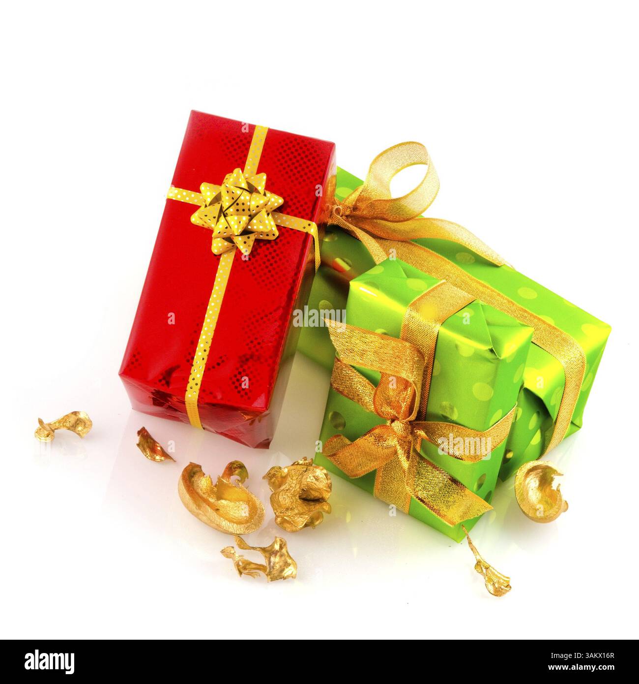 Packed present wrapped in Cut Out Stock Images & Pictures - Alamy
