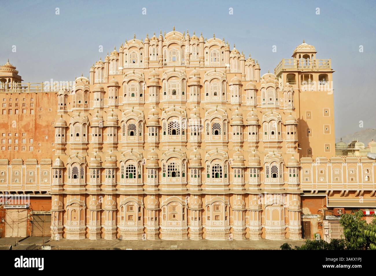 Jaipur, Rajasthan, North India, India, Asia, Front view of the majestic ...