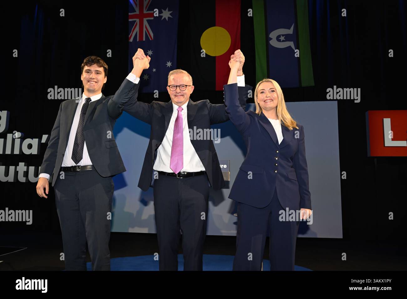 Perth, Australia. 13th Apr, 2025. Australian Prime Minister Anthony ...