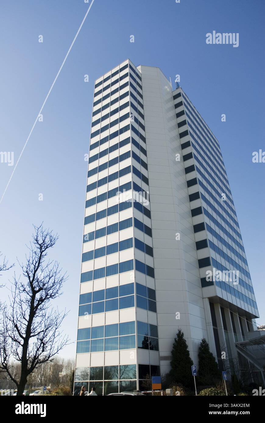 Modern office building as a sky scraper Stock Photo - Alamy
