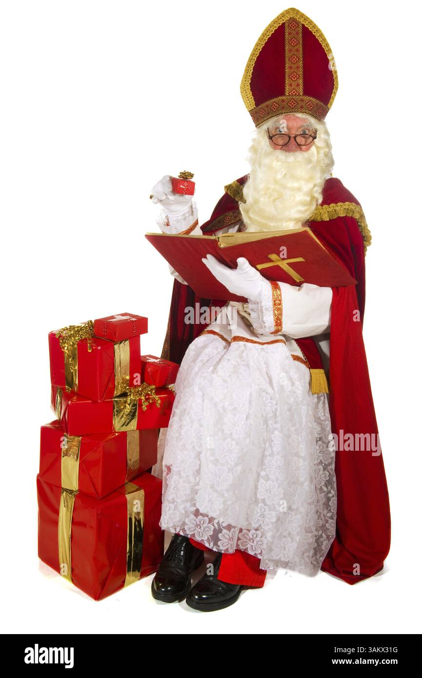 Dutch traditional Sinterklaas portrait in the studio Stock Photo - Alamy