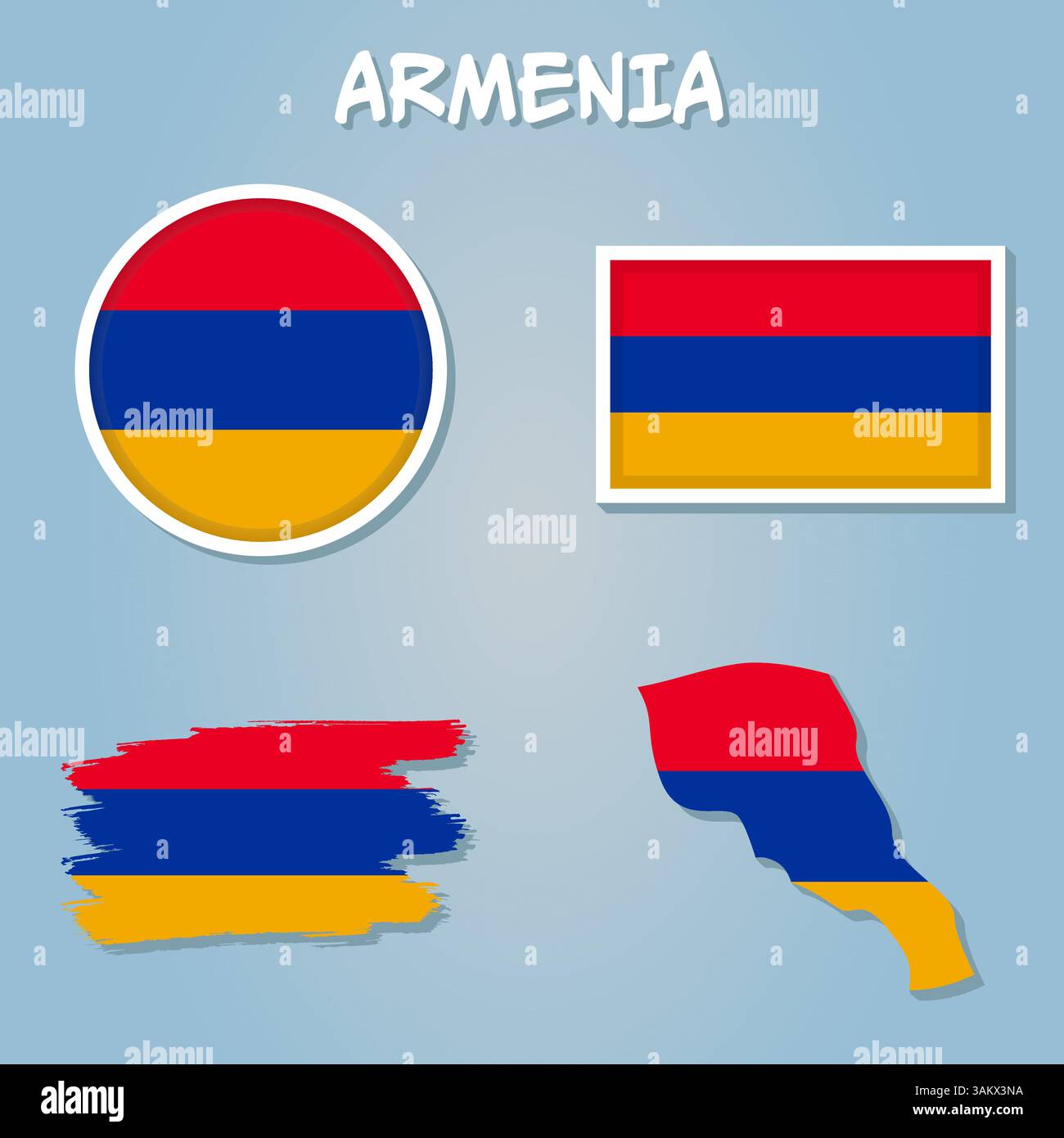 Map of Armenia, vector design shape of Armenia map filled up with ...