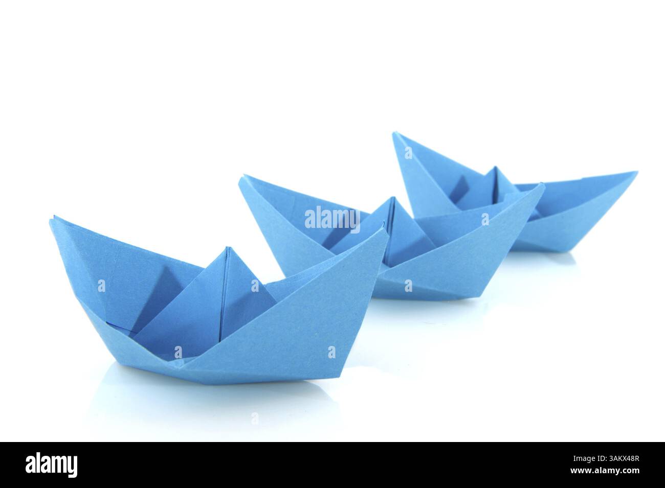 White ship in blue Cut Out Stock Images & Pictures - Alamy