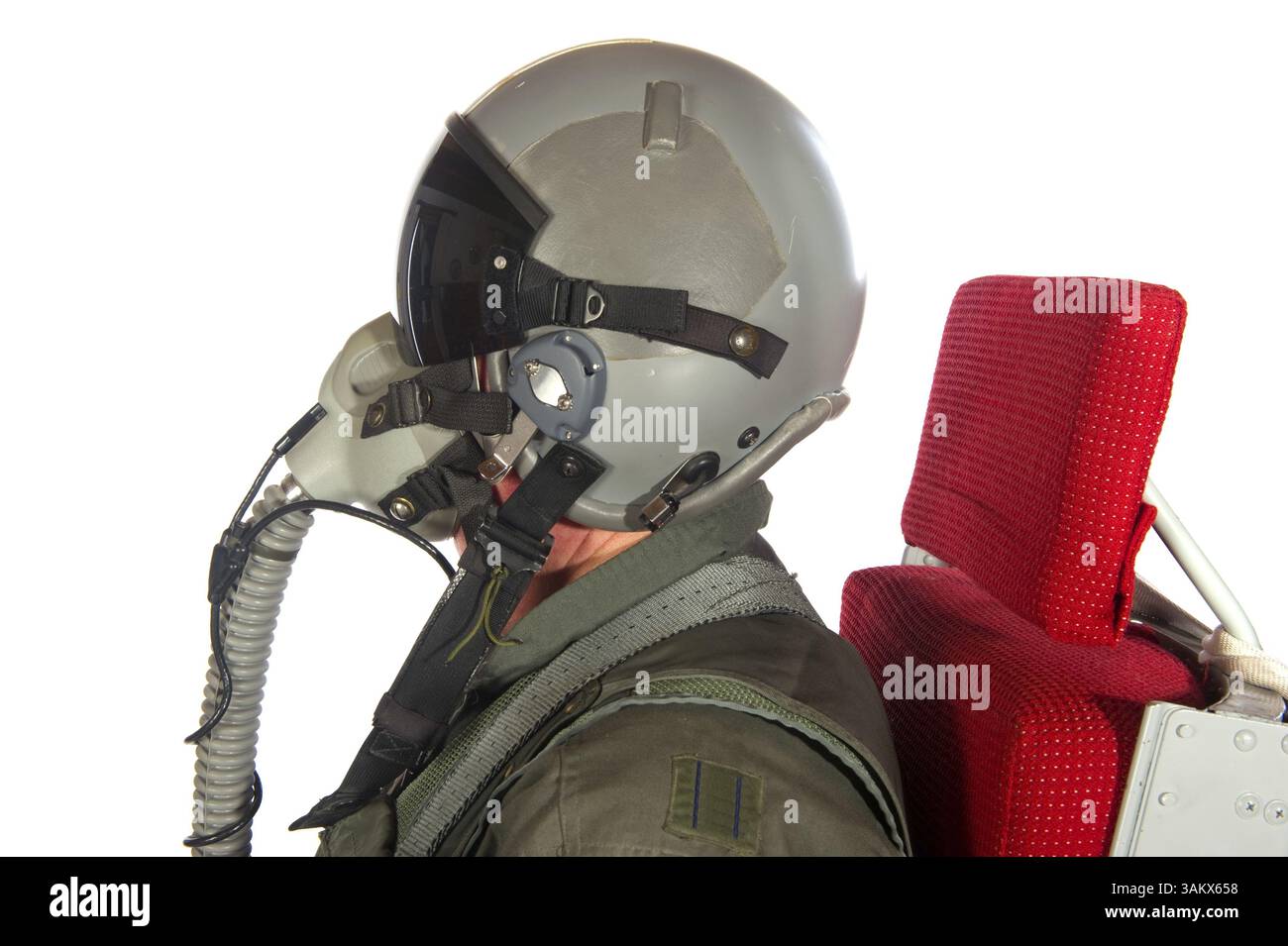 Crew American aircraft in full uniform isolated over white Stock Photo ...