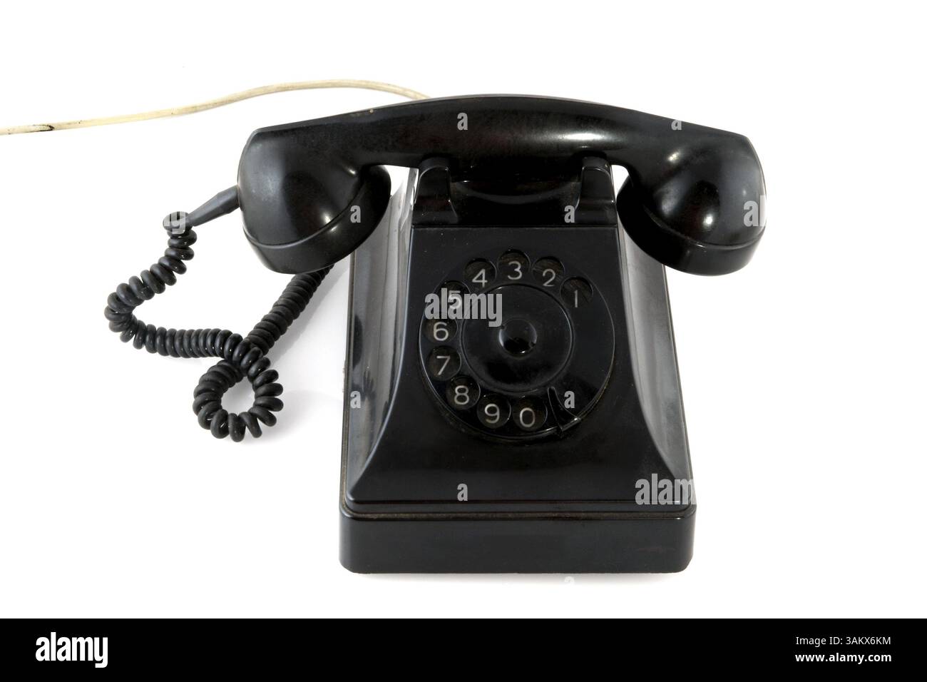 Old antique telephone with numbers Stock Photo - Alamy