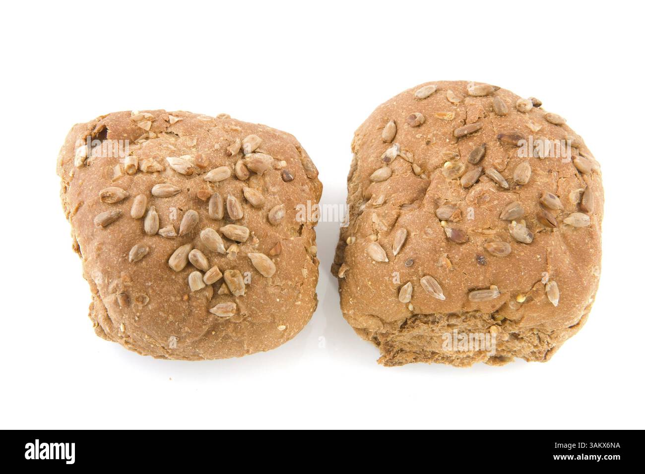 Healthy brown bread rolls with grain on top Stock Photo - Alamy
