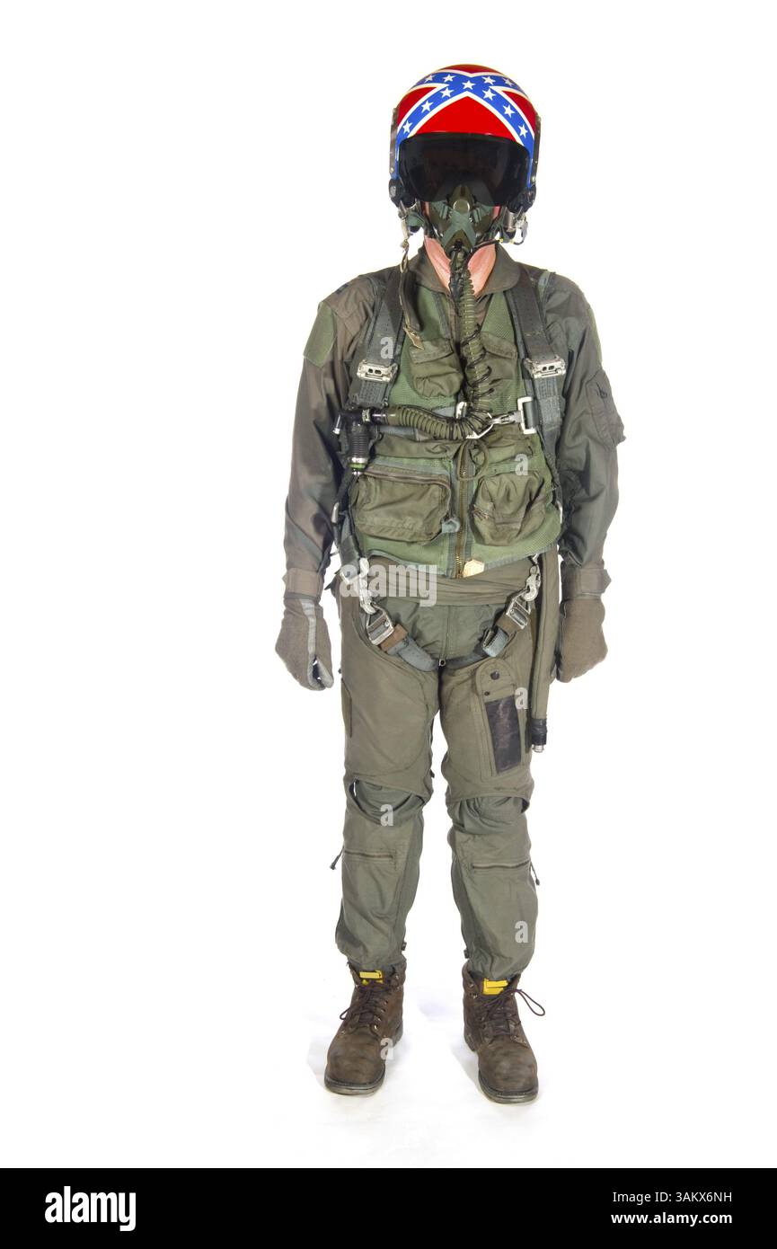 Crew American aircraft in full uniform isolated over white Stock Photo ...