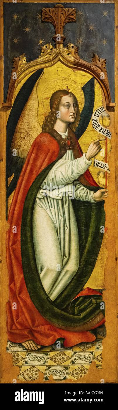 Archangel Gabriel, Pere Terrencs, 1500, tempera on panel, church of ...