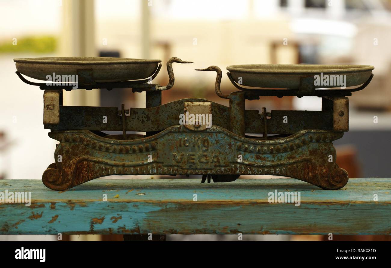 Vintage balance in Tallinn, Estonia, scales, scale, Europe Stock Photo ...