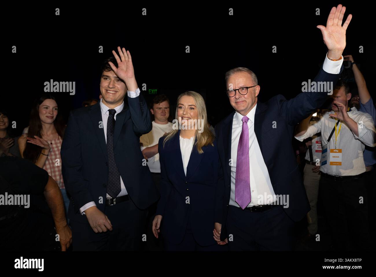 Australian Prime Minister Anthony Albanese, partner Jodie Haydon and ...