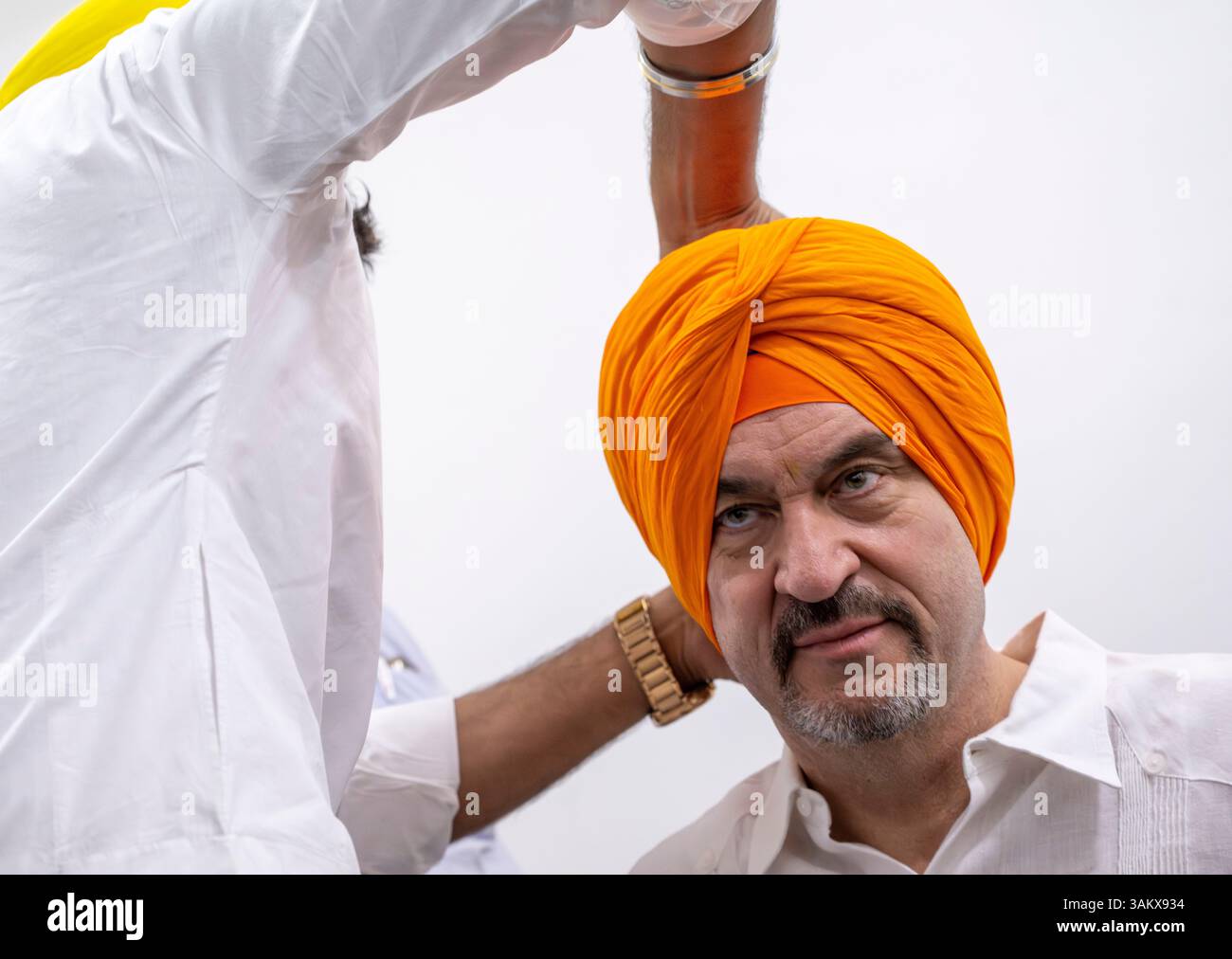 Neu Delhi, India. 13th Apr, 2025. Markus Söder (CSU), Minister ...