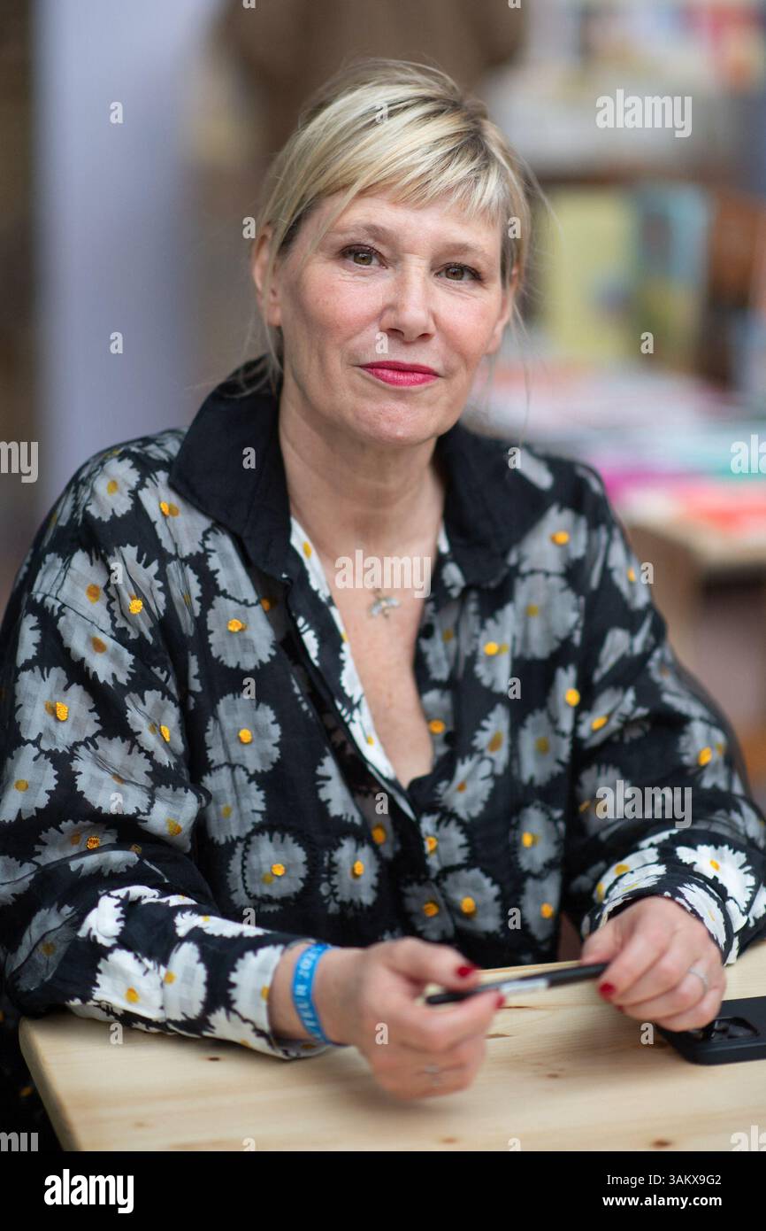 Paris, France. 12th Apr, 2025. Maitena Biraben attending the Paris Book ...
