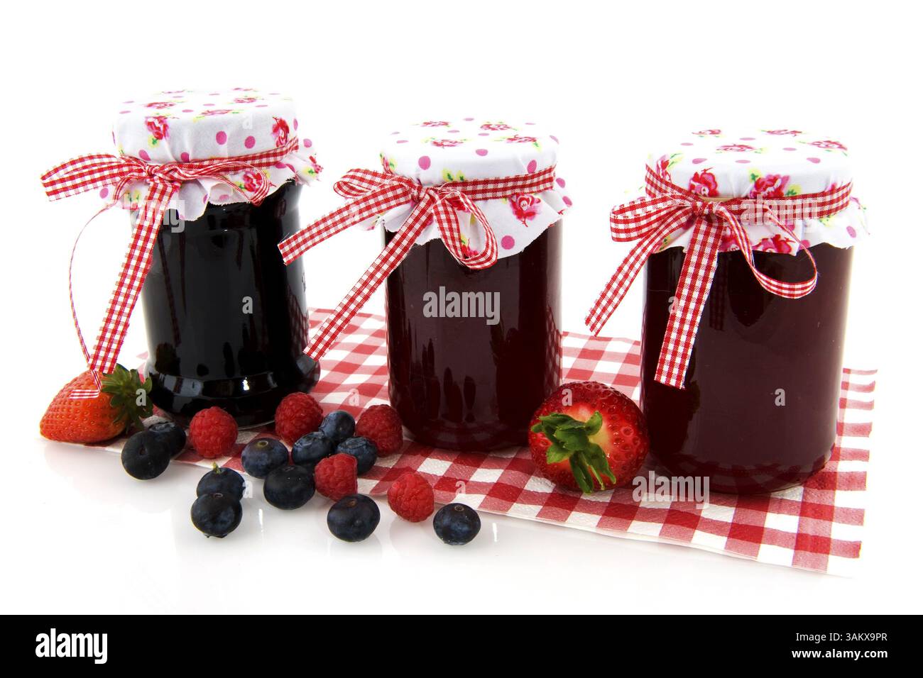Jam fruit pot Cut Out Stock Images & Pictures - Alamy