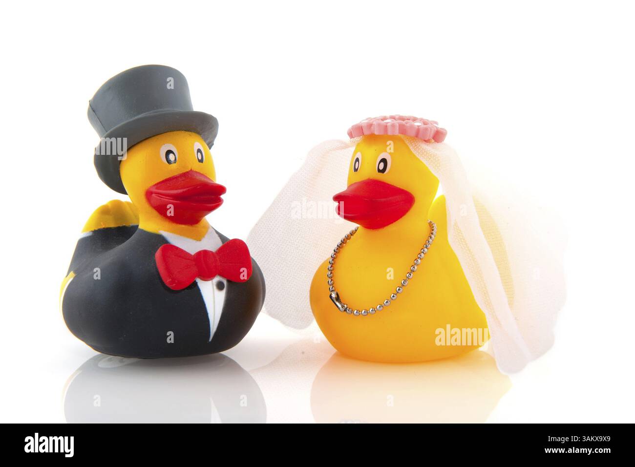 Duck marriage between two whole dressed ducks Stock Photo - Alamy