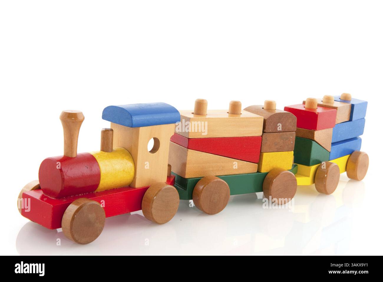 Old wooden train Stock Photo - Alamy