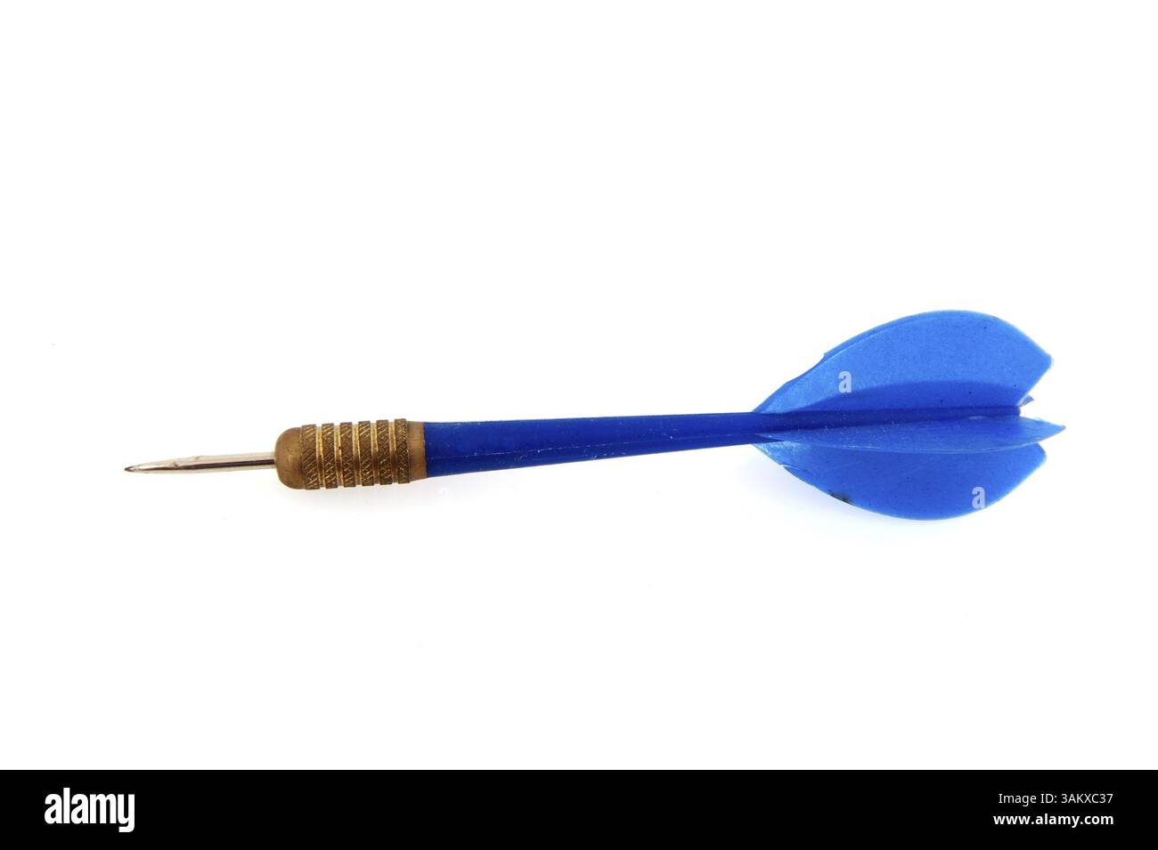 Blue darts arrow for the goal isolated over white Stock Photo - Alamy