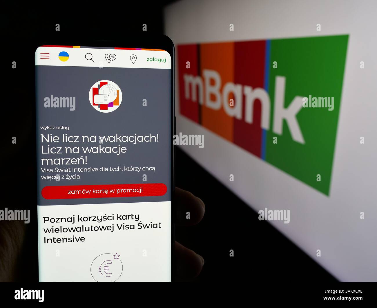 Stuttgart, Germany - 11-26-2024: Person holding smartphone with web ...