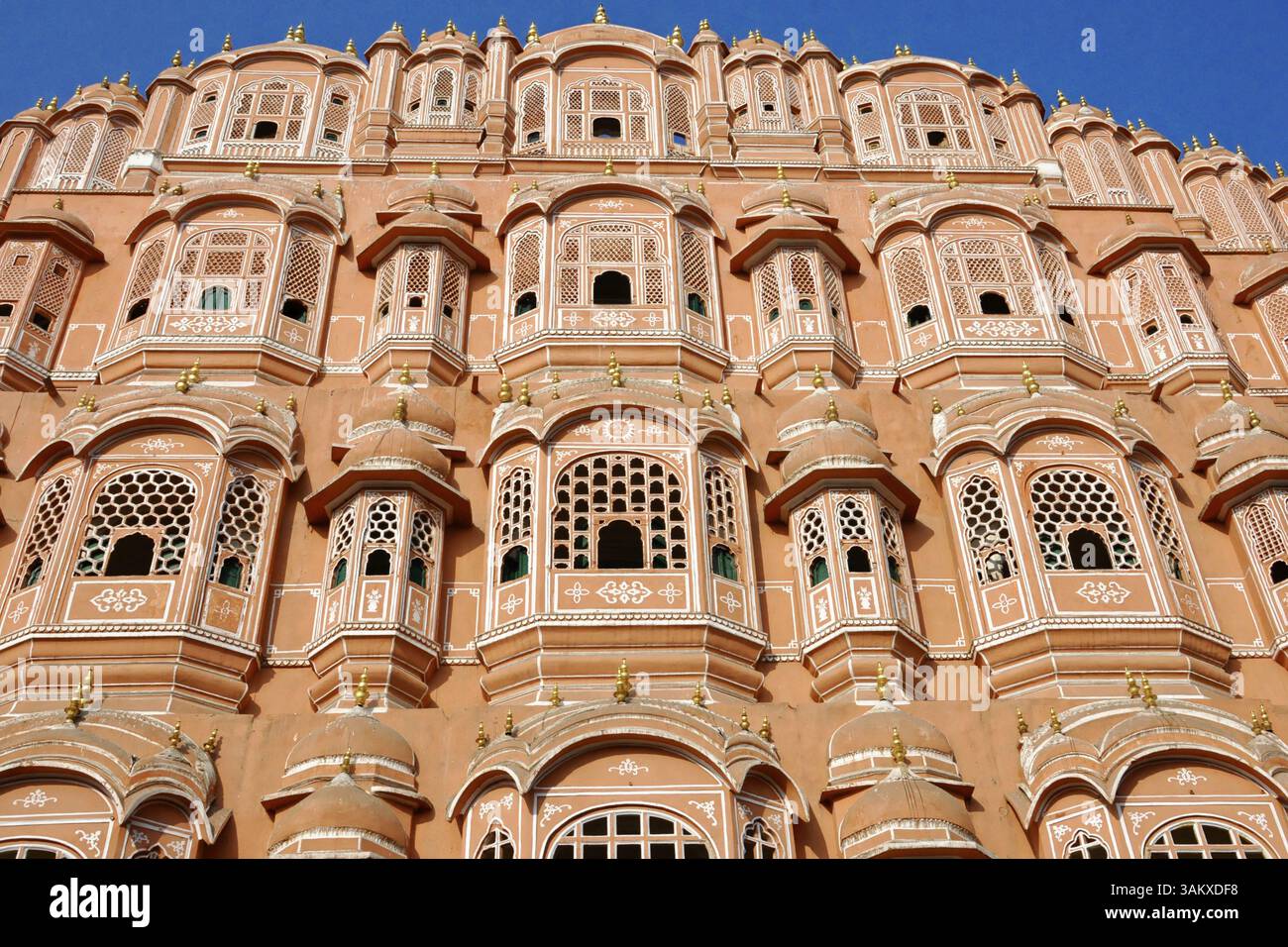 Jaipur, Rajasthan, North India, India, Asia, The impressive facade of ...