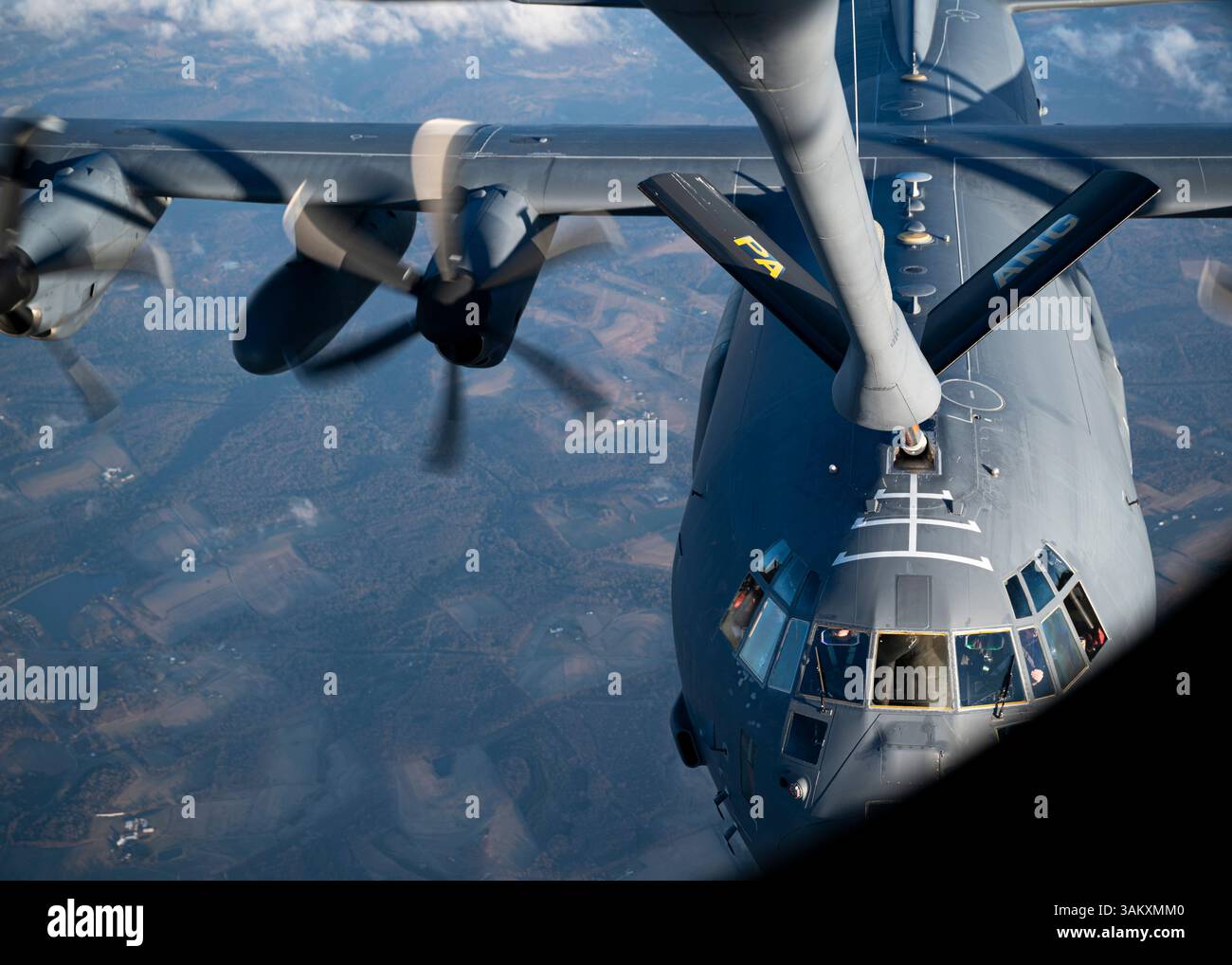A U.S. Air Force MC-130J aircraft assigned to the 193 Special ...