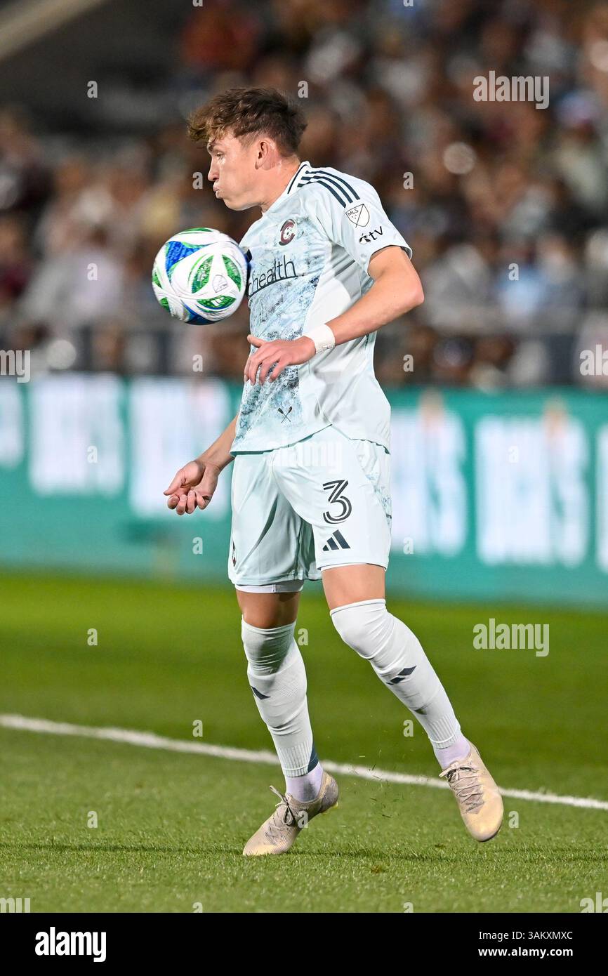 Commerce City, CO, USA. 12th Apr, 2025. Colorado defender Sam Vines (3 ...