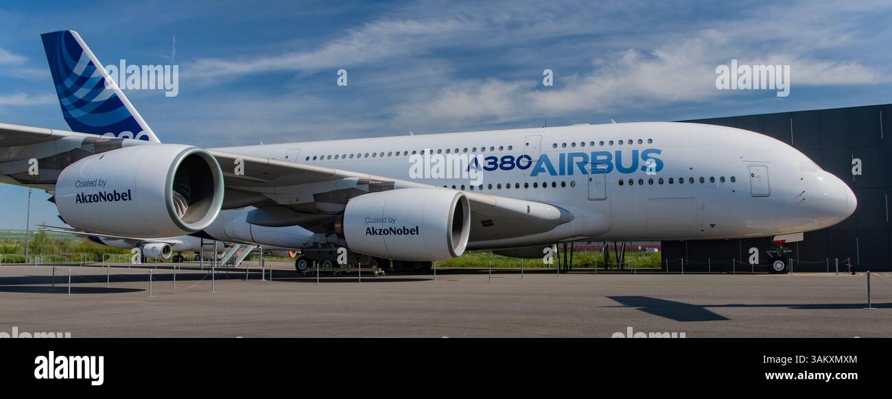 Airbus A380 at Aeroscopia Museum in Toulouse, France Stock Photo - Alamy