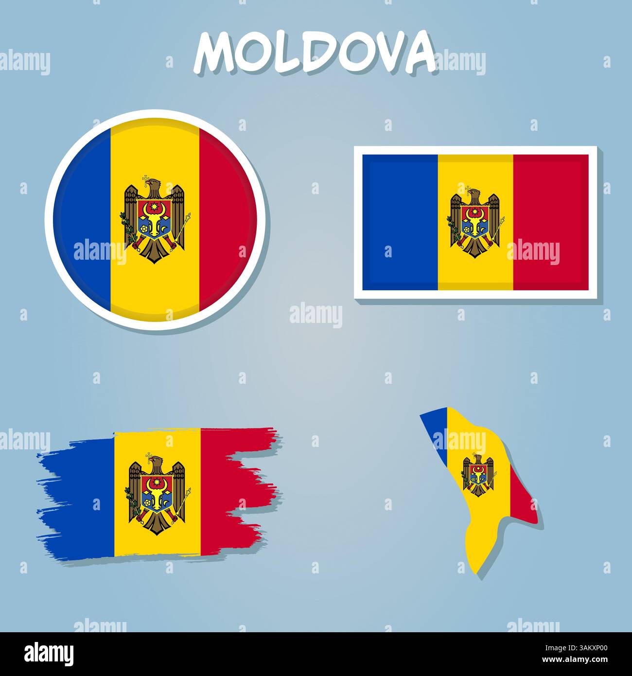 Moldova flag inside the Moldovan map borders vector illustration Stock Vector Image & Art - Alamy
