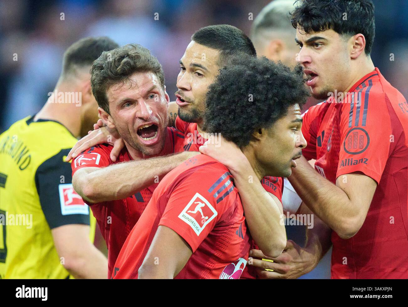Raphael Guerreiro, FCB 22 celebrates his goal, happy, laugh ...